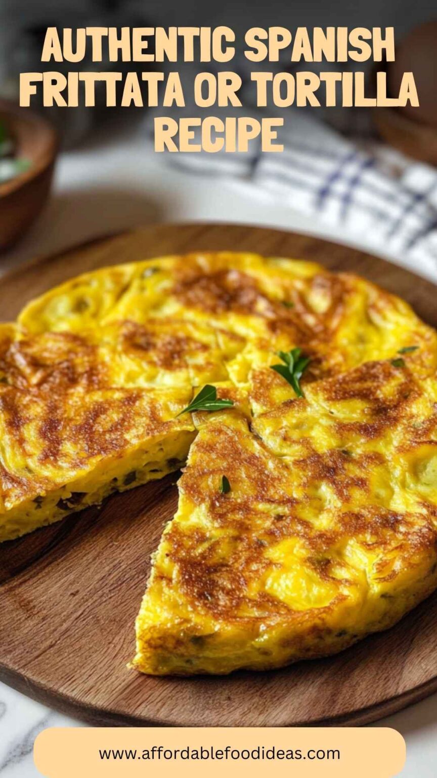Authentic Spanish Frittata or Tortilla Recipe - Affordable Food Ideas ...