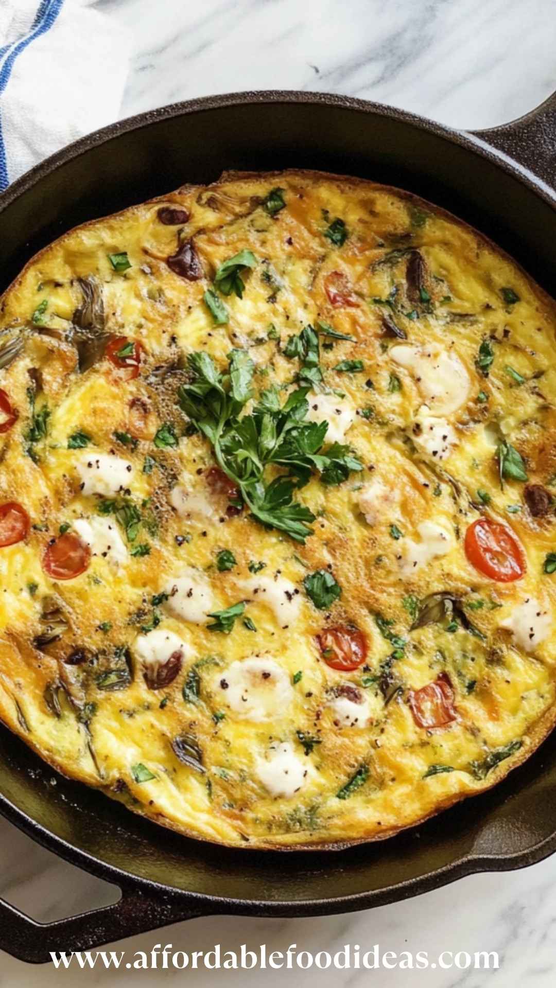 Cast Iron Frittata Recipe - Affordable Food Ideas