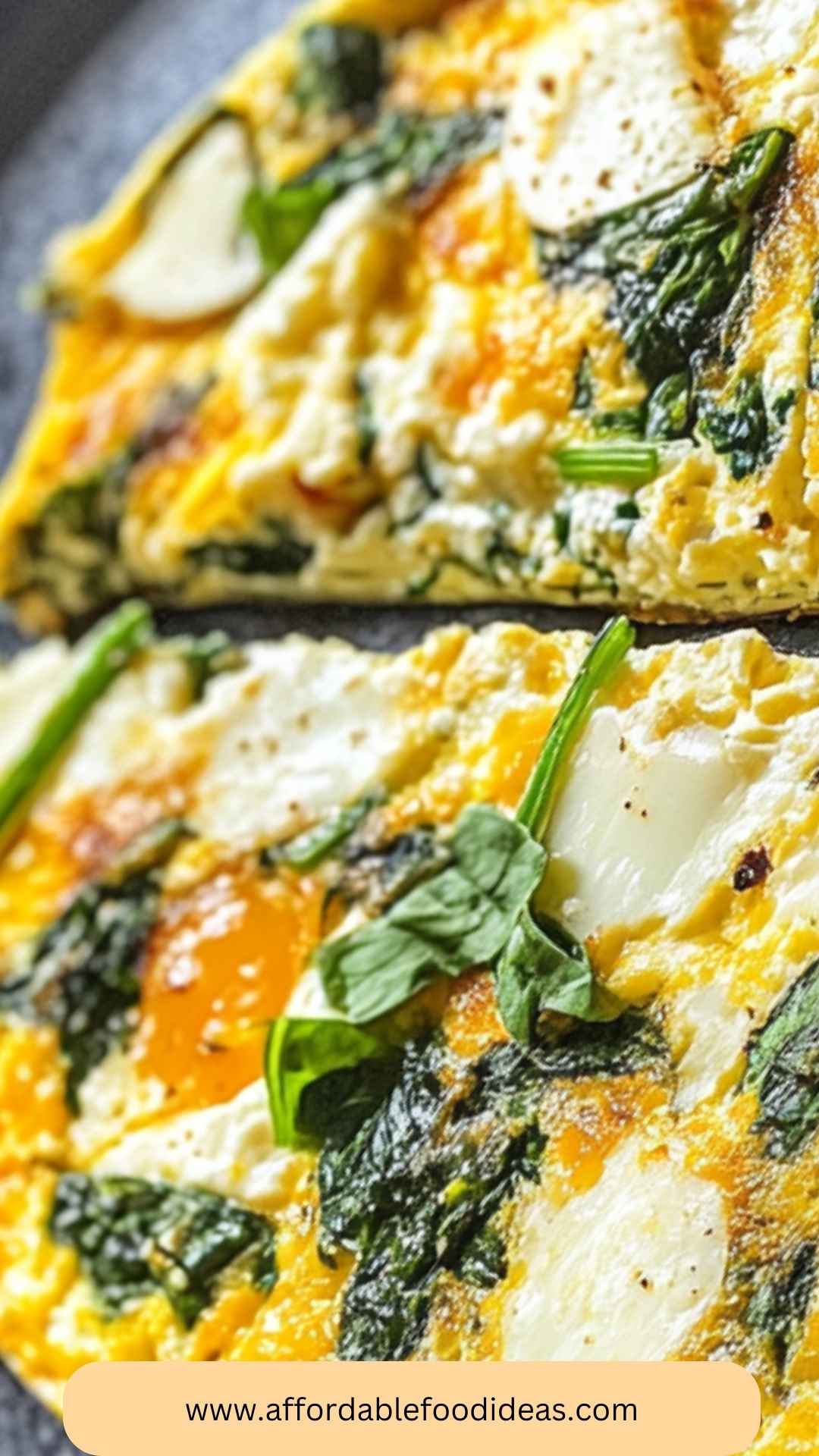Egg White Spinach Frittata Recipe - Affordable Food Ideas