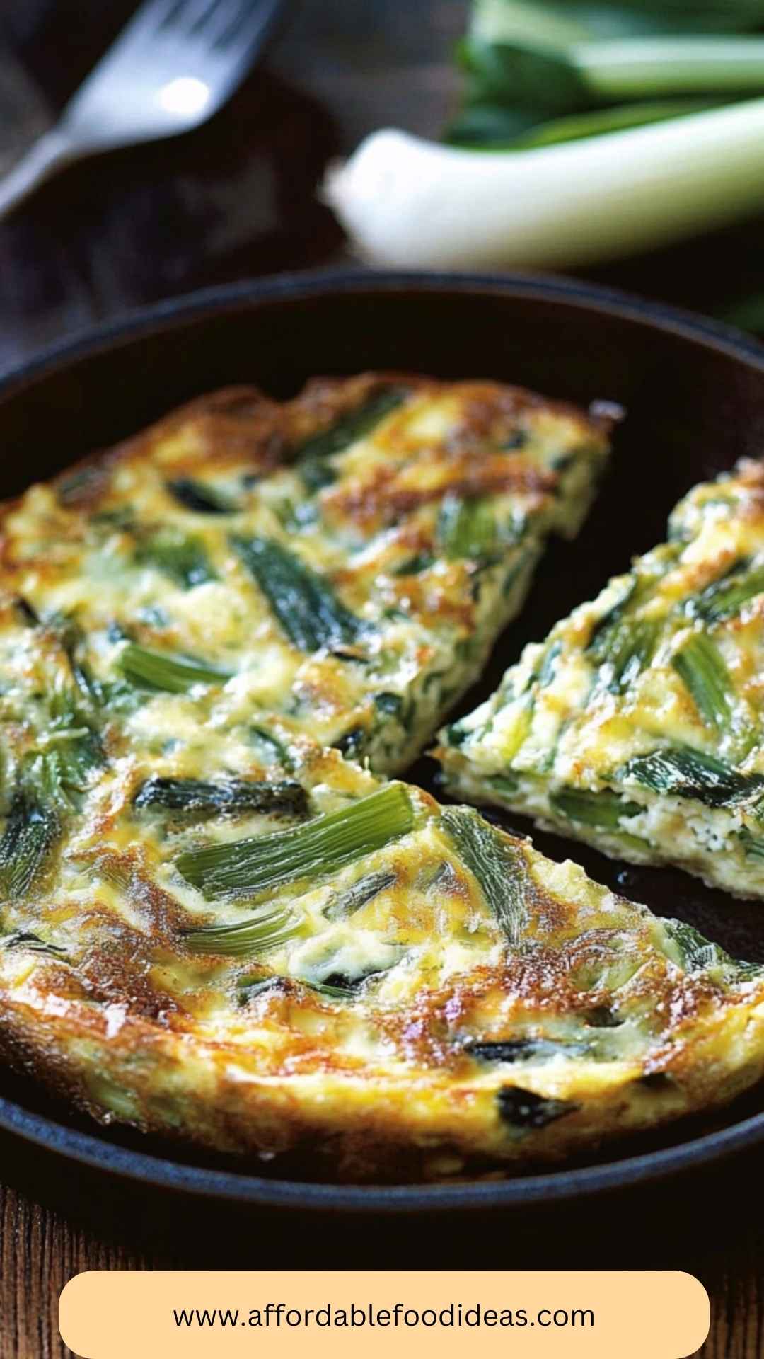 Leek Frittata Recipe - Affordable Food Ideas
