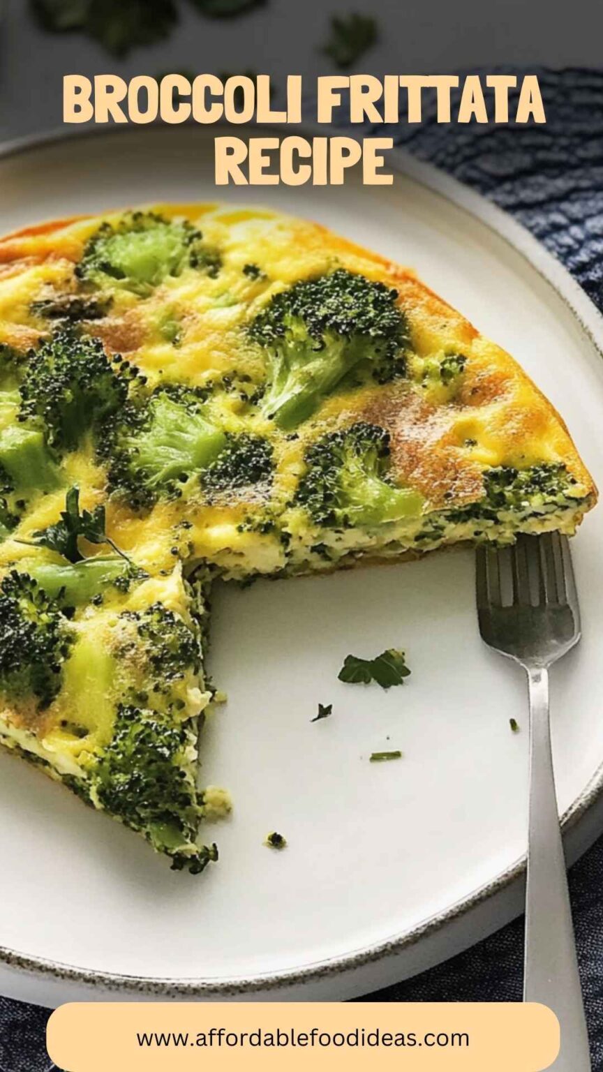 Broccoli Frittata Recipe - Affordable Food Ideas