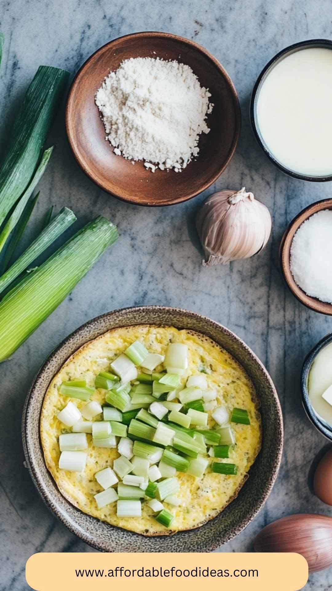 Leek Frittata Recipe - Affordable Food Ideas