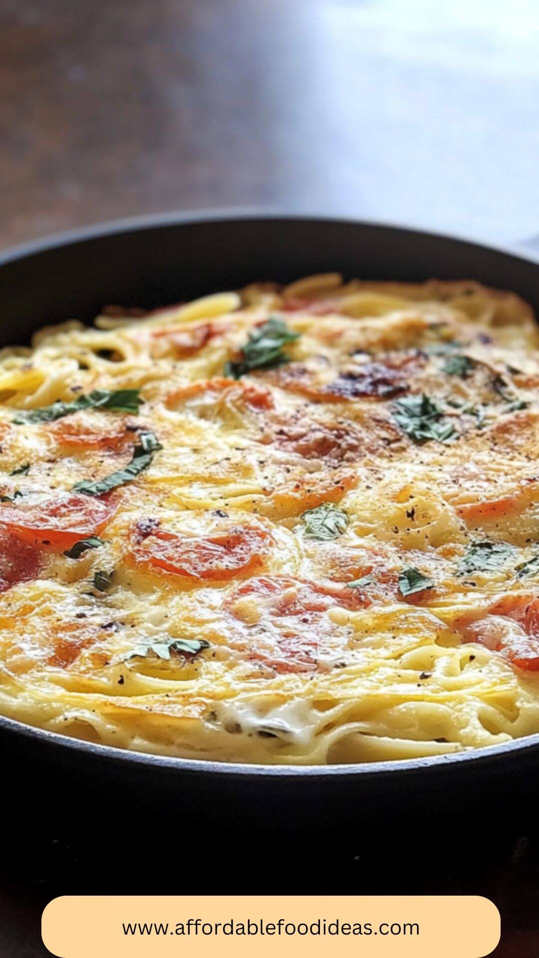 Pasta Frittata Recipe - Affordable Food Ideas