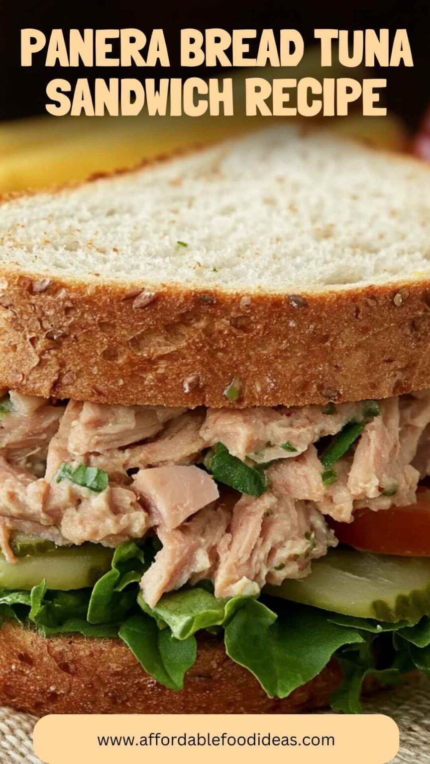 Panera Bread Tuna Sandwich Recipe - Affordable Food Ideas