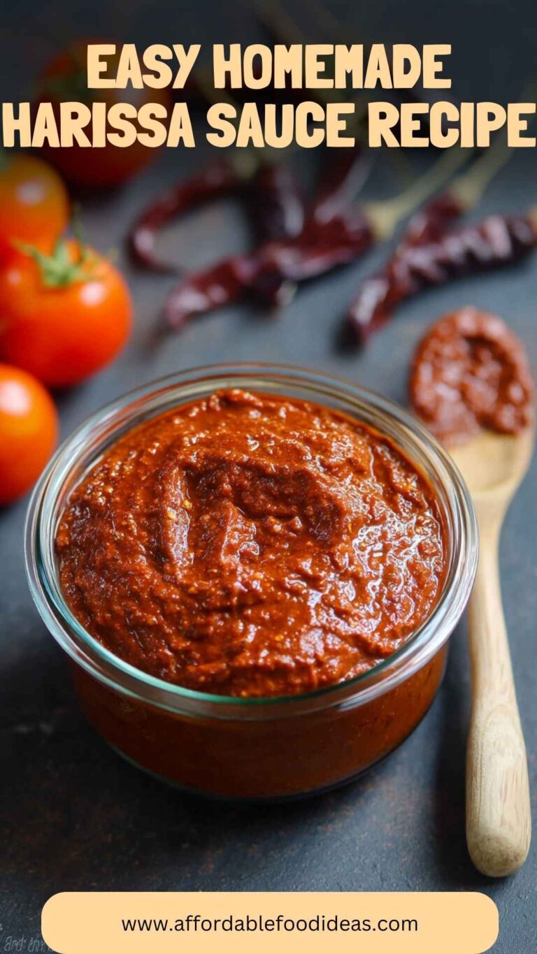 Easy Homemade Harissa Sauce Recipe - Affordable Food Ideas