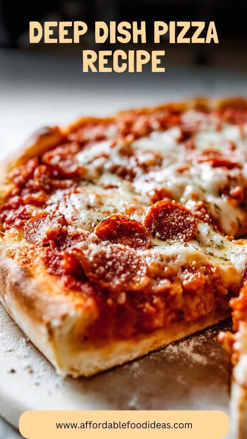 Deep Dish Pizza Recipe - Affordable Food Ideas