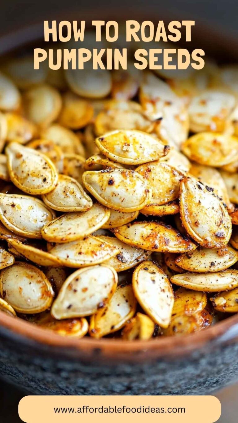 How To Roast Pumpkin Seeds - Affordable Food Ideas