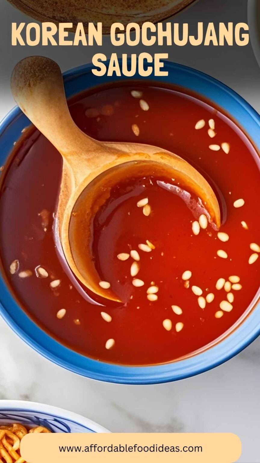 Korean Gochujang Sauce - Affordable Food Ideas